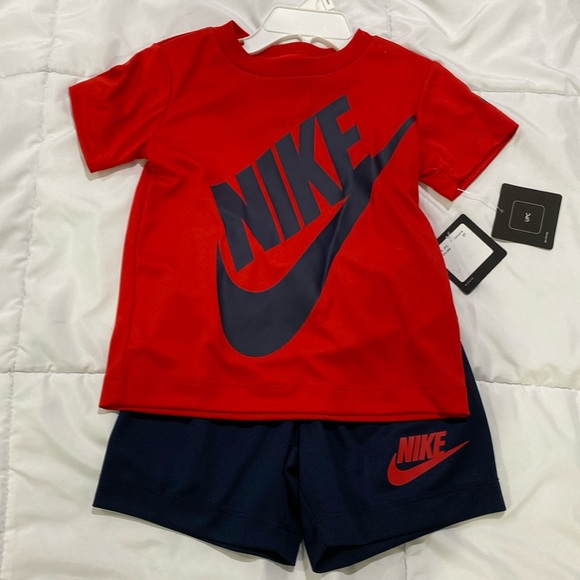 Nike | Matching Sets | New Toddler Boy Red Blue Nike Set | Poshmark
